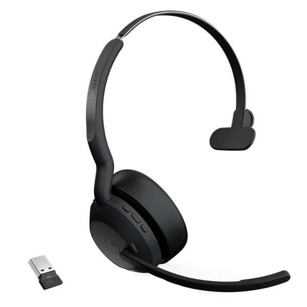 Jabra Evolve2 55 USB MS Mono Bluetooth Headset with Charging Stand ...